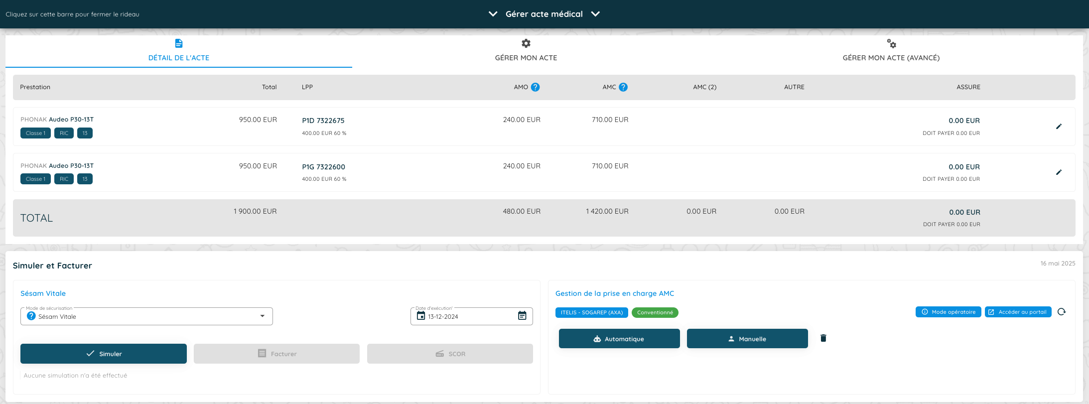 8. Ajouter ou modifier un code LPP depuis le devis ou la facture ...